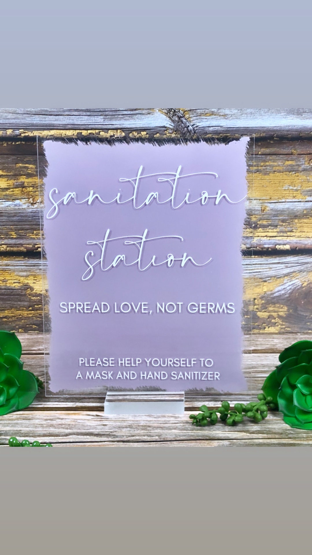 Sanitation Sign, Acrylic Sanitation Station Sign, Hand Wash Sign ...