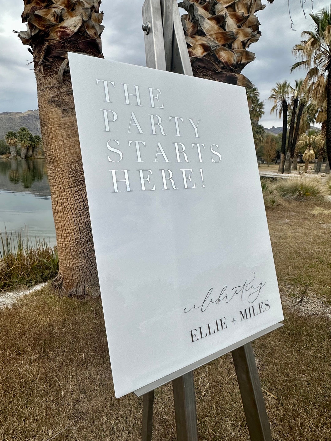 Modern Acrylic Welcome Wedding Sign, Party Decor - Etsy
