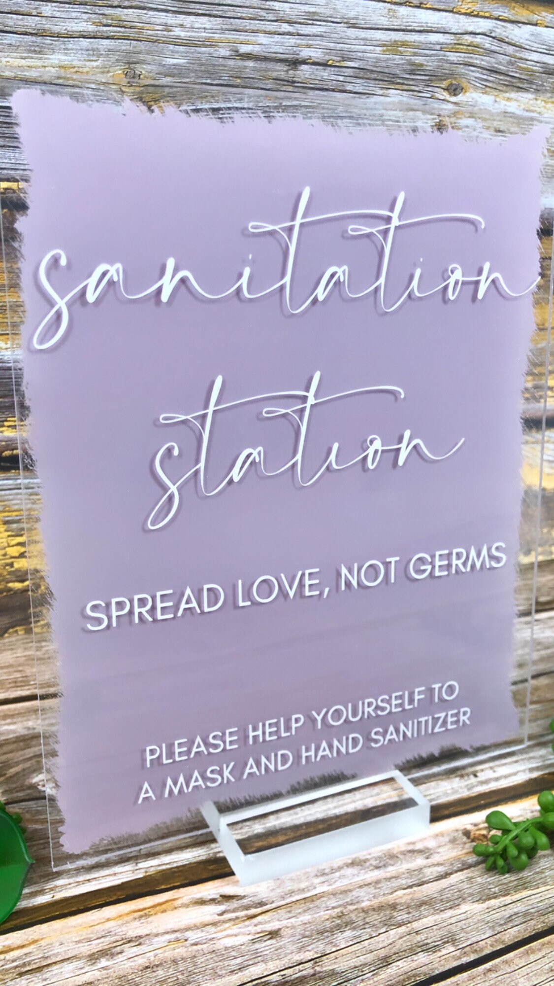 Sanitation Sign Acrylic Sanitation Station Sign Hand Wash - Etsy UK