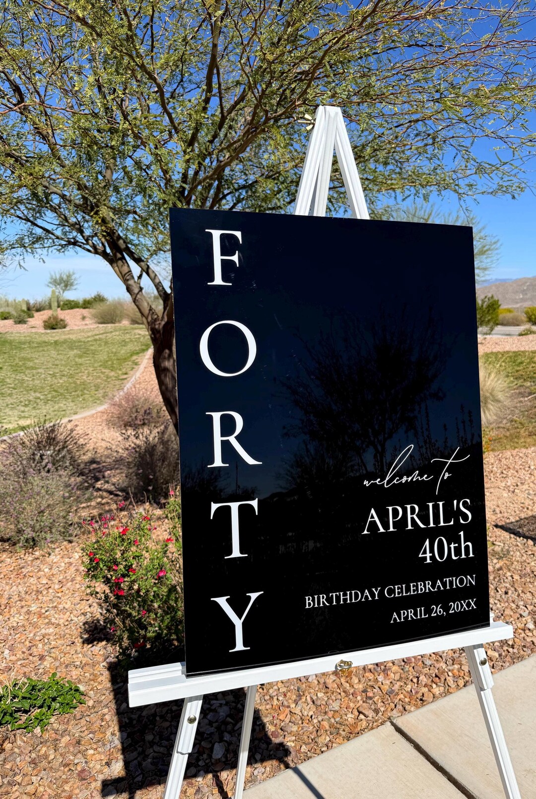 Birthday Sign, Happy Birthday Welcome Sign, Birthday, Acrylic Sign ...