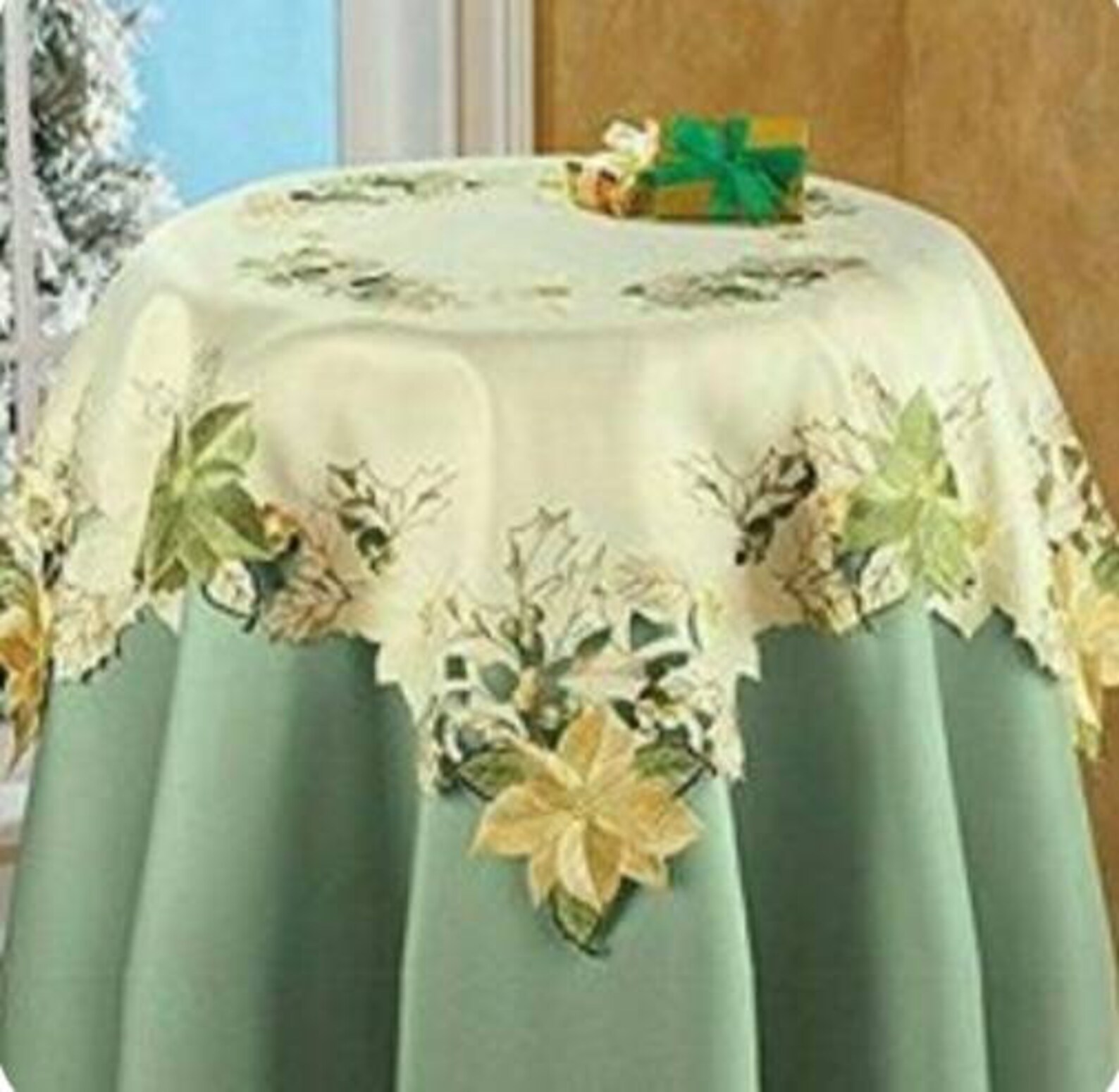 Summer Table Topper Colorful Embroidery Richelieu Rustic | Etsy