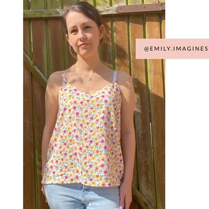 FREE Scalloped Camisole Sewing Pattern PDF | Sizes 6-32 | Size ...