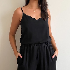 FREE Scalloped Camisole Sewing Pattern PDF | Sizes 6-32 | Size Inclusive | Video Tutorial | Etty ...