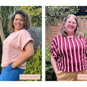 Naya T-shirt Sewing Pattern PDF | Sizes 6-32 | Size Inclusive | Video ...