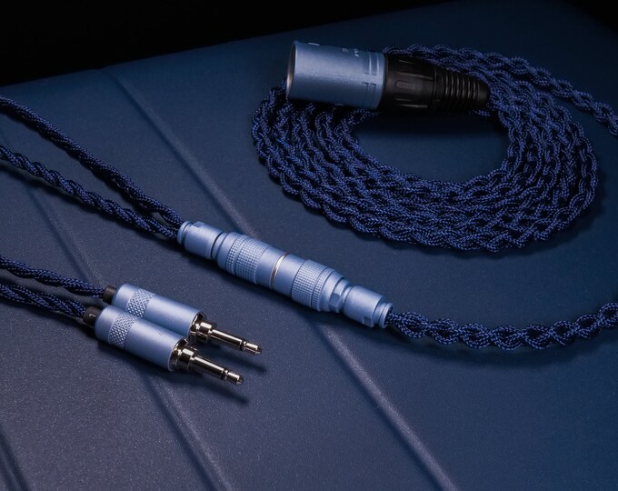 6 Ft. Dual 3.5mm Headphone Cable, OFC - Cerakote YC8, 4-pin XLR ...