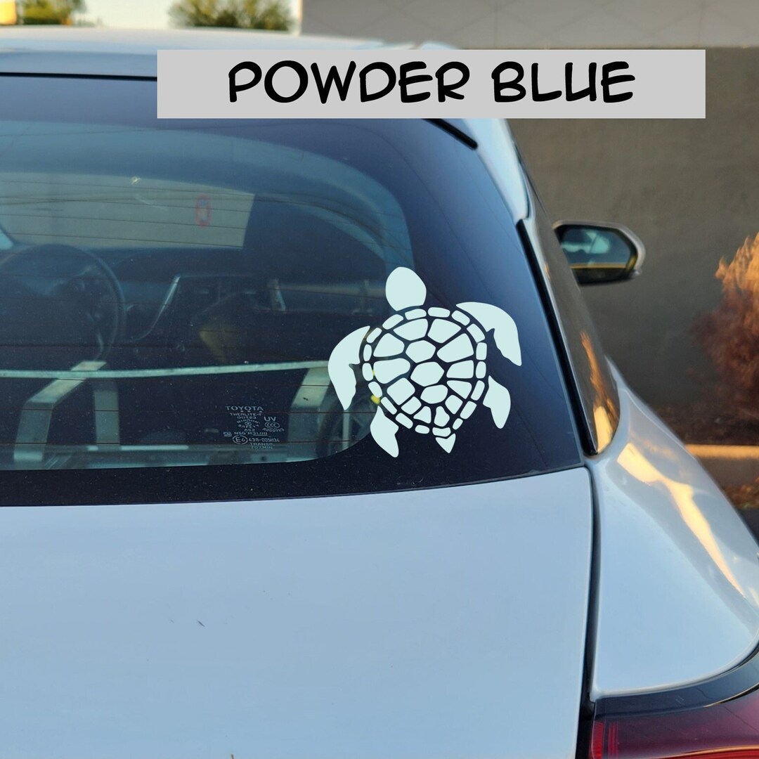 Sea Turtle Permanent Vinyl Decal - Etsy