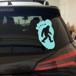 Big Footprint Sasquatch Permanent Vinyl Decal - Etsy