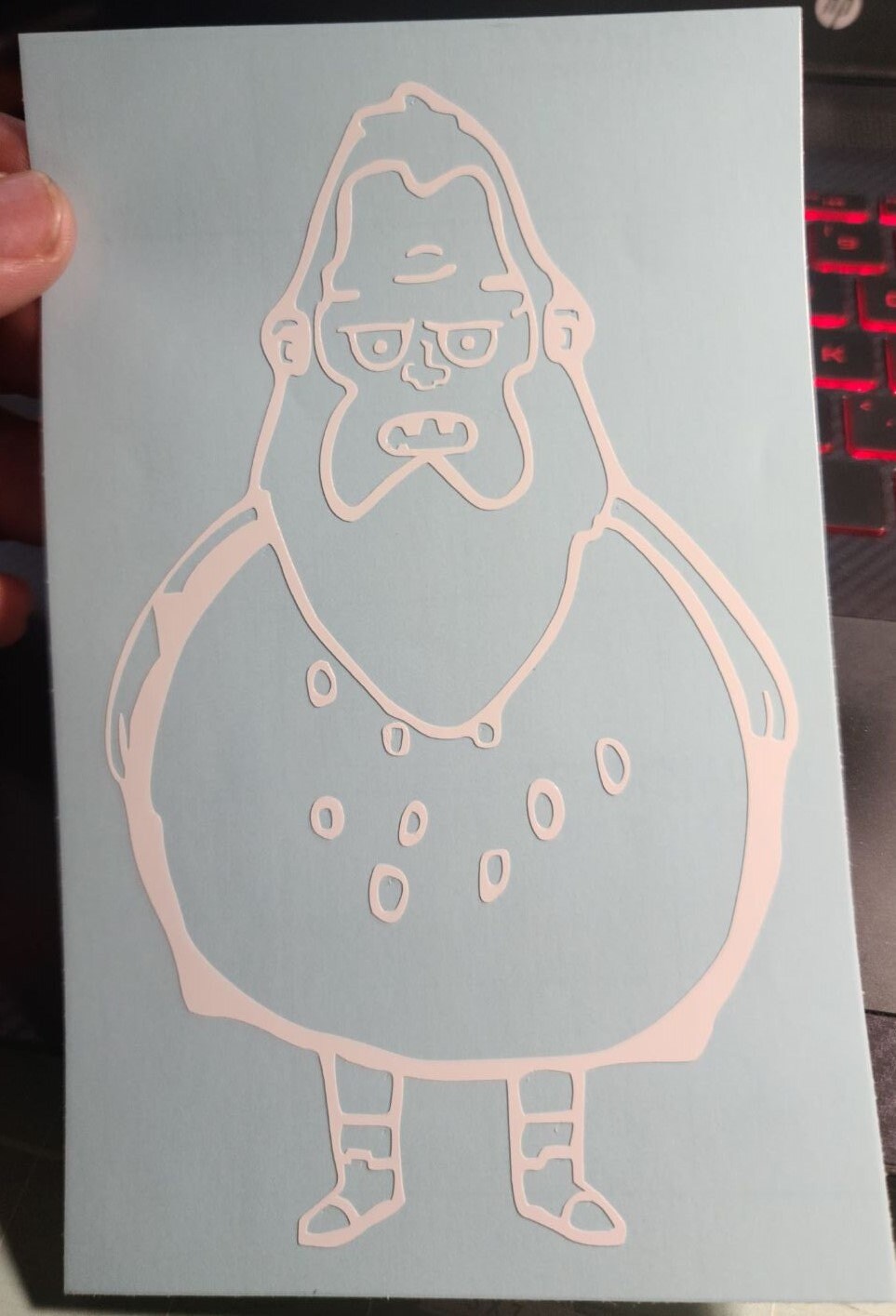 Bob's Burgers Gene as Beef Squatch Permanent Vinyl Decal | Etsy