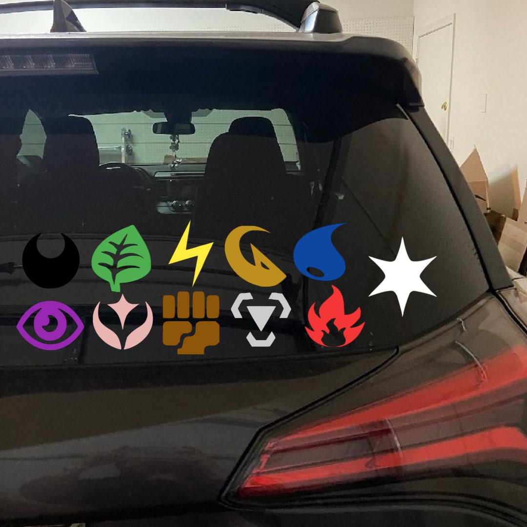 Energy Symbols Permanent Vinyl Decal - Etsy