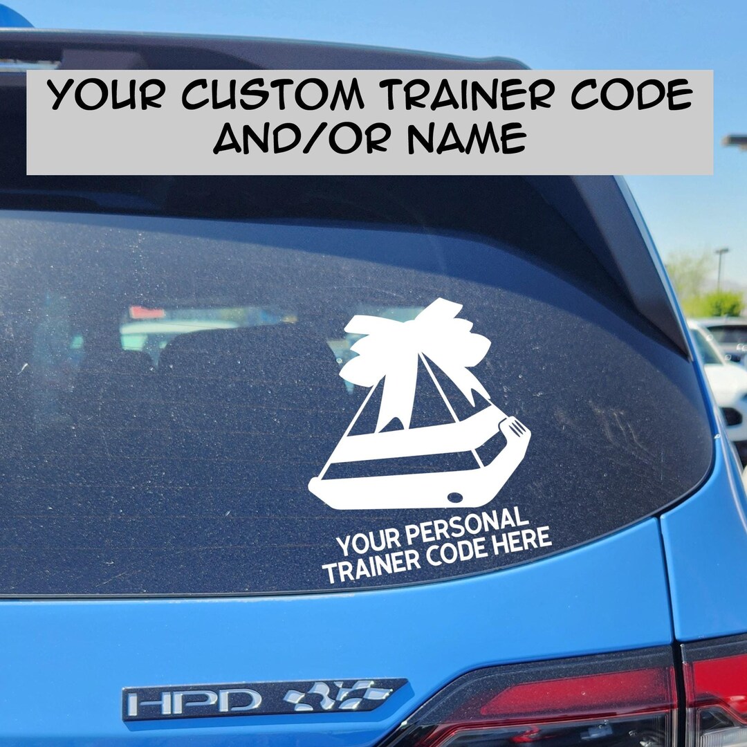 Custom Trainer Code Vinyl Decal, Gift - Etsy