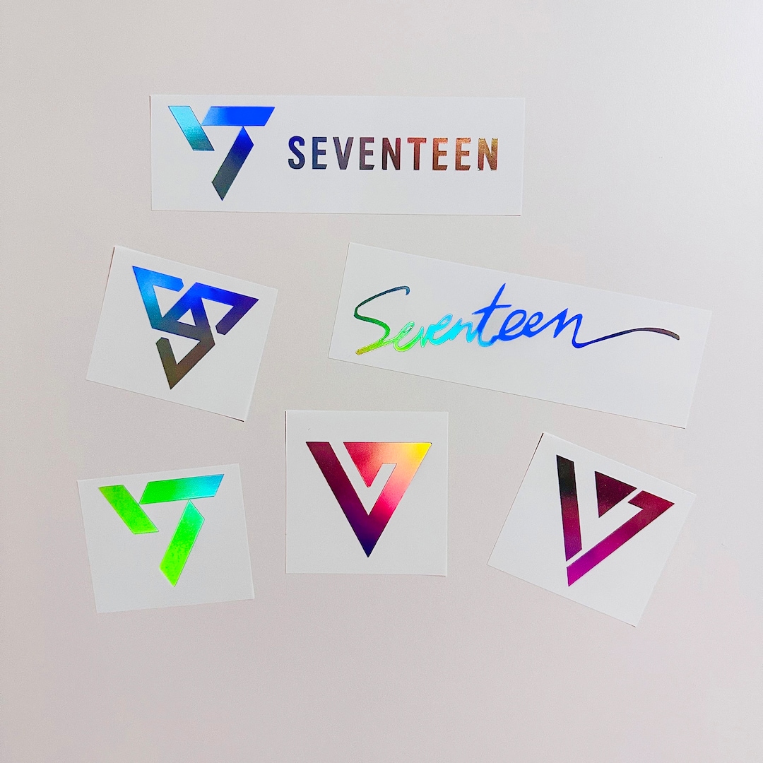 Seventeen Logo Vinyl Sticker Laptop, Phone Case, Wall, Car Lightstick ...