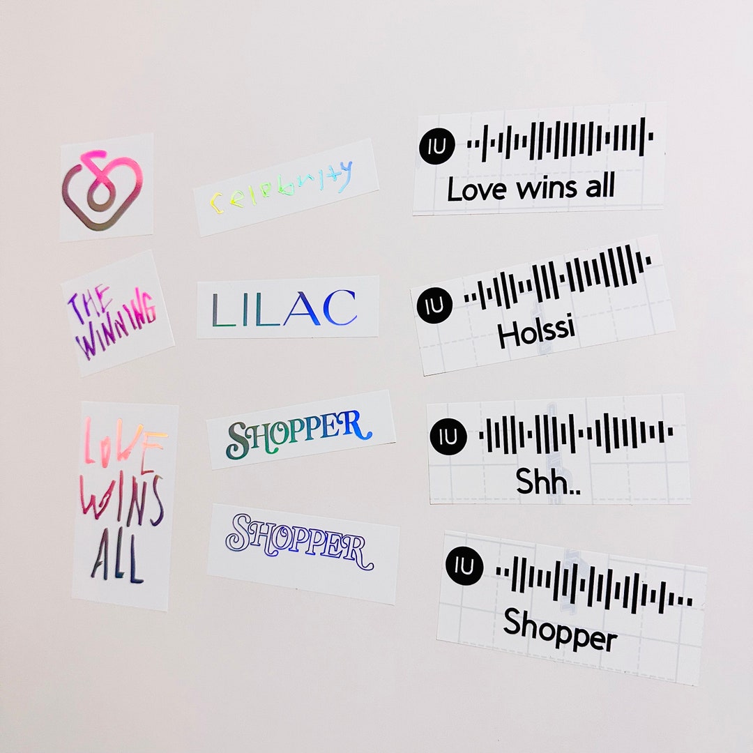 IU Uaena Logo / Spotify Code / Love Wins All / Celebrity / Shopper ...