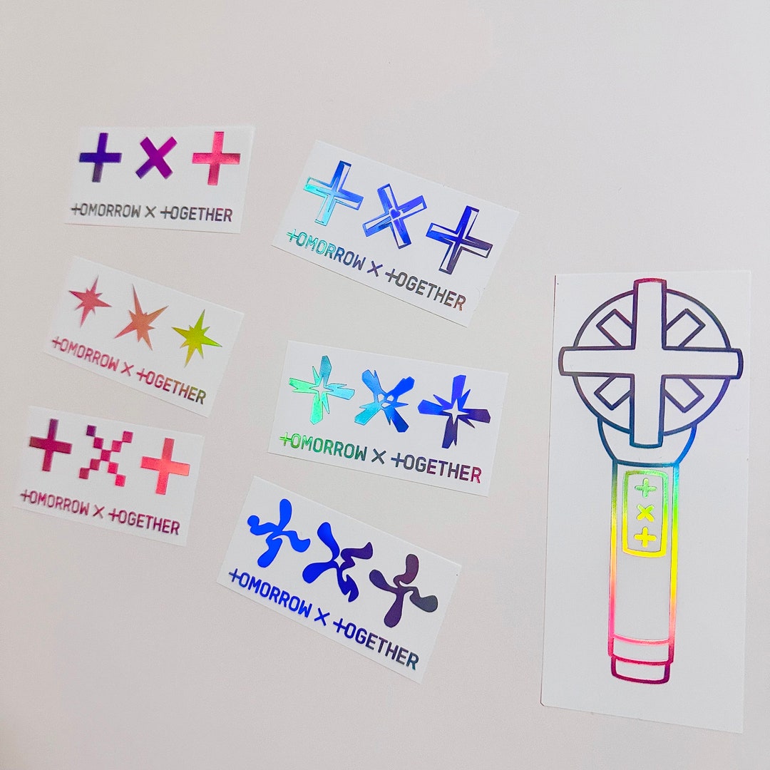 TXT Logo Tomorrow X Together Lightstick Vinyl Sticker Laptop, Phone ...