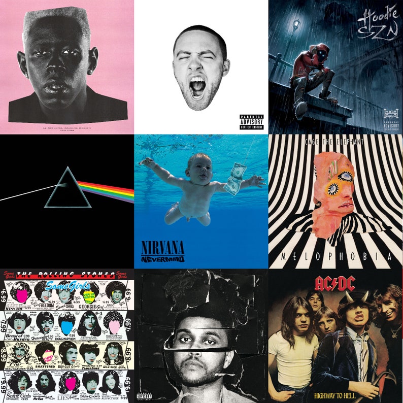 pop rap indie aesthetic top 100 Music lover collage kit! CUSTOM Music ...