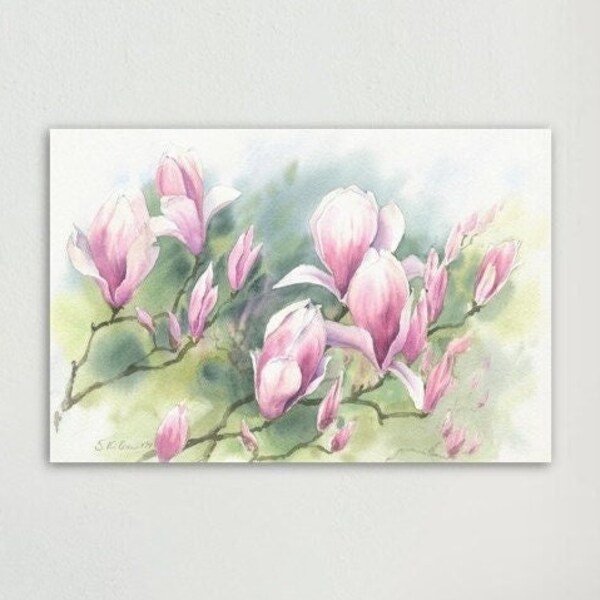 Magnolia Print - Etsy