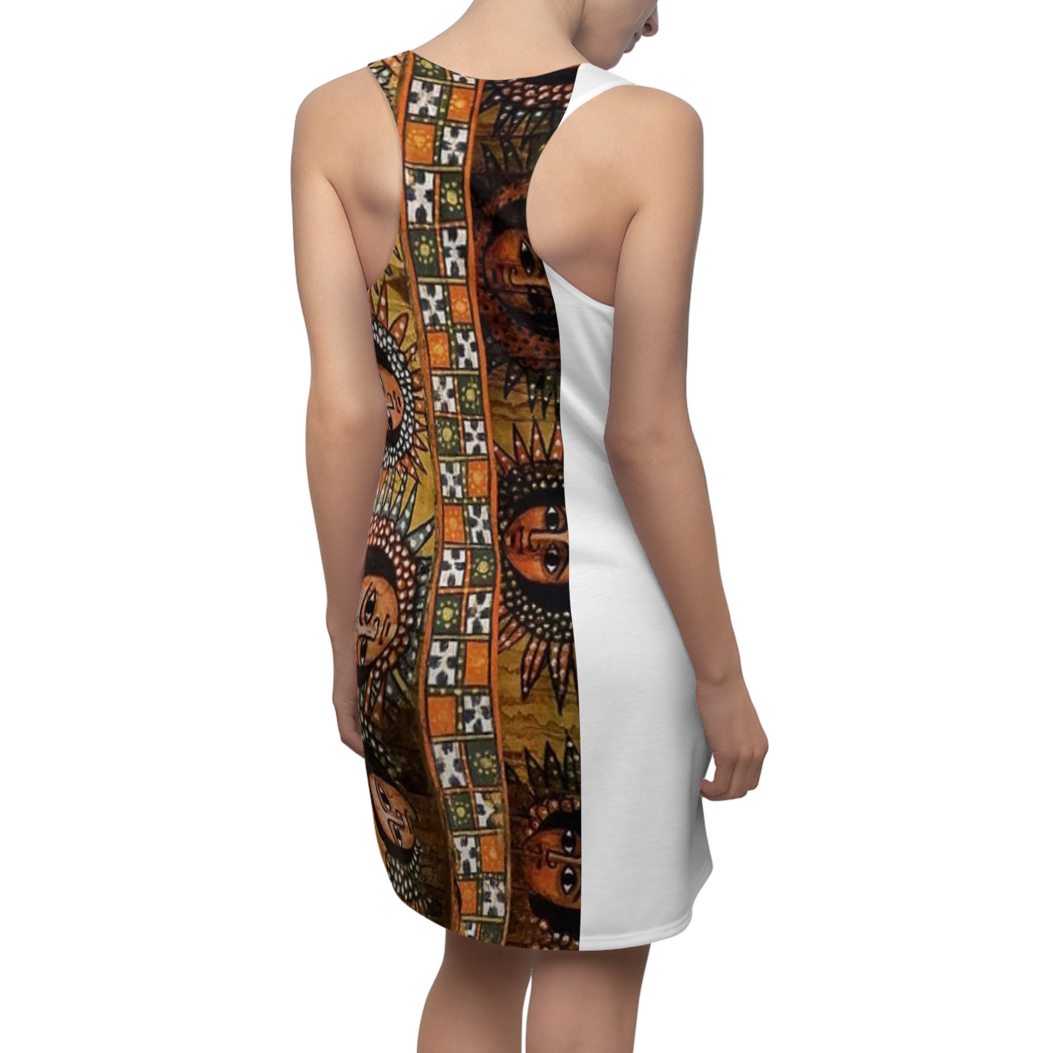 Ethiopian Lalibela and Cross Women's Cut & Sew Racerback Dress AOP - Etsy