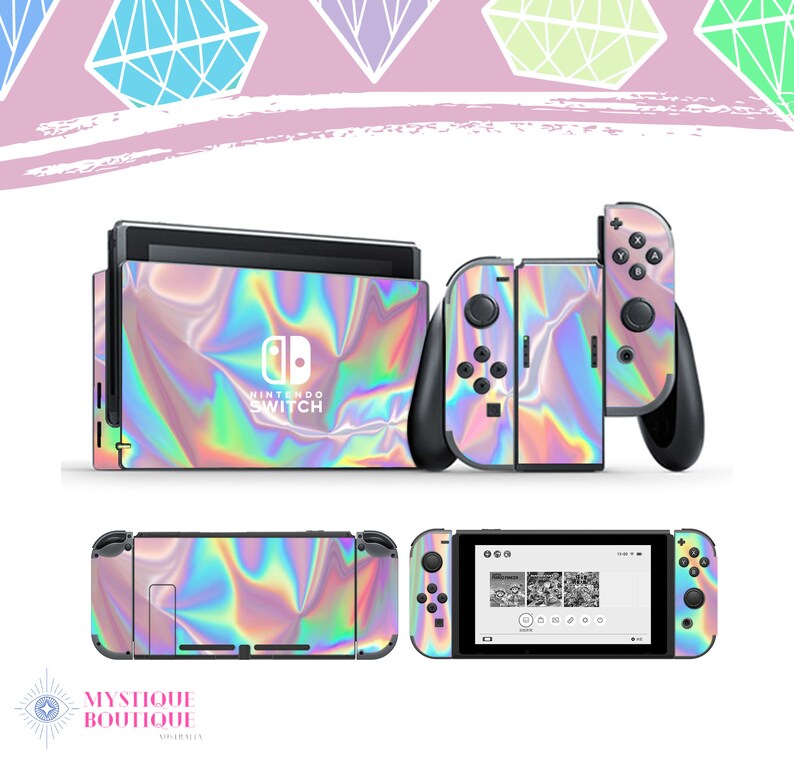 Hologram 3M Nintendo Switch Skin Nintendo Switch Full Body - Etsy