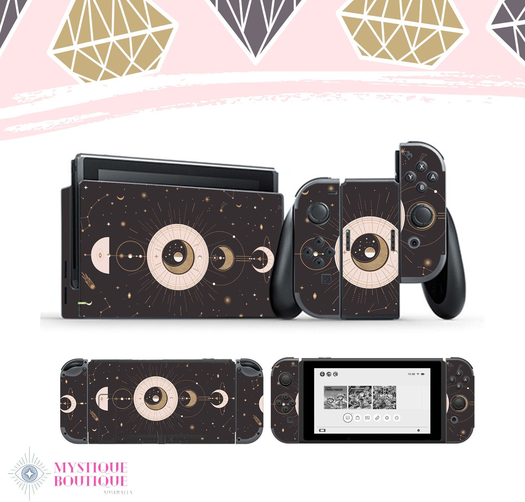 Astrology - 3M Nintendo Switch Skin | Nintendo Switch Full Body Sticker ...