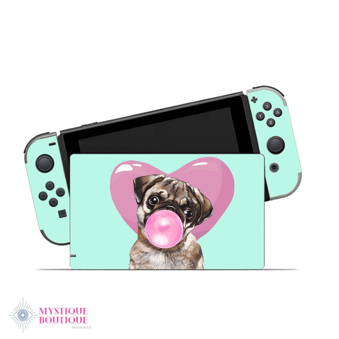 Pug Love 3M Nintendo Switch Skin Nintendo Switch Sticker Vinyl Skins ...