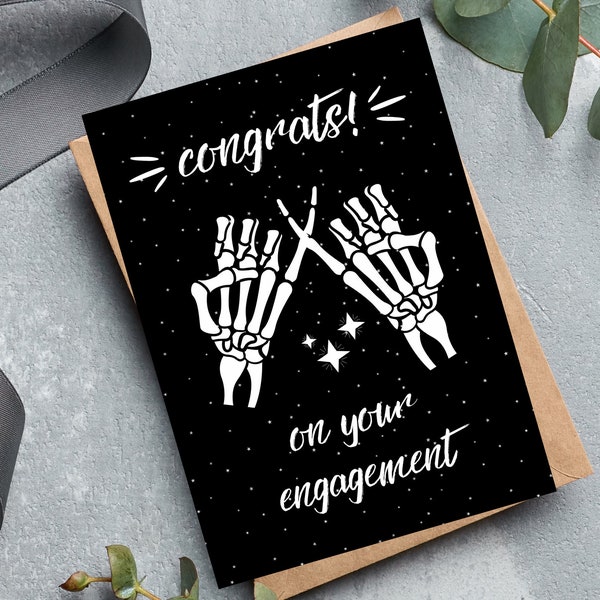 Gothic Congratulations Wedding Cards - Etsy