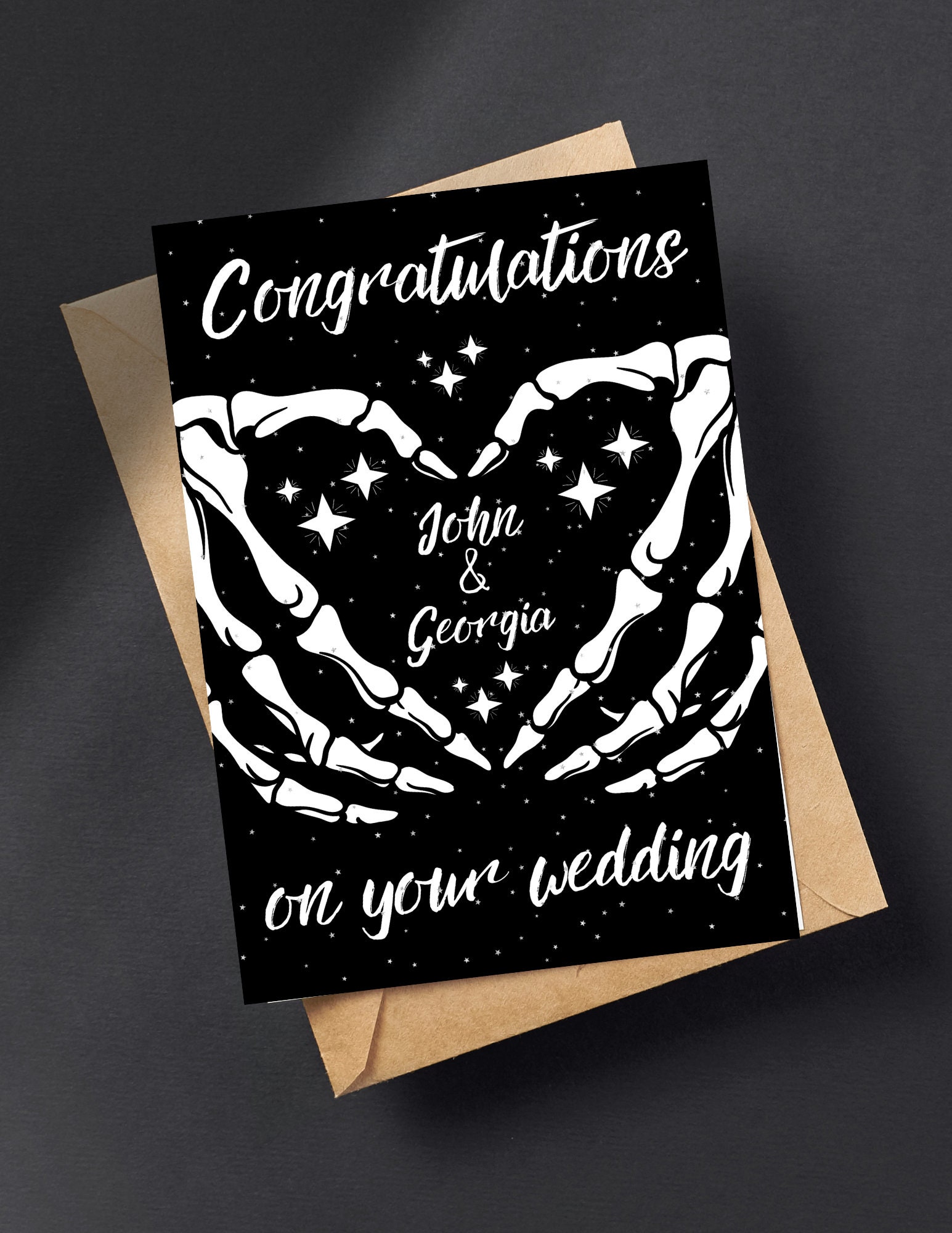 PERSONALISED Custom Alternative Wedding Card Printable Digital Download ...