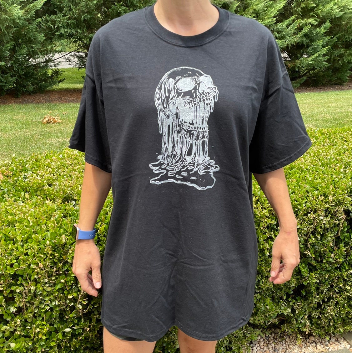 Melting Skull T-shirt - Etsy