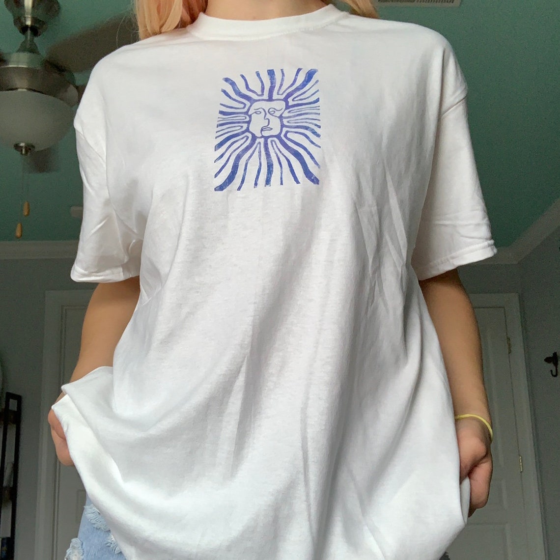 Abstract Face T-shirt - Etsy