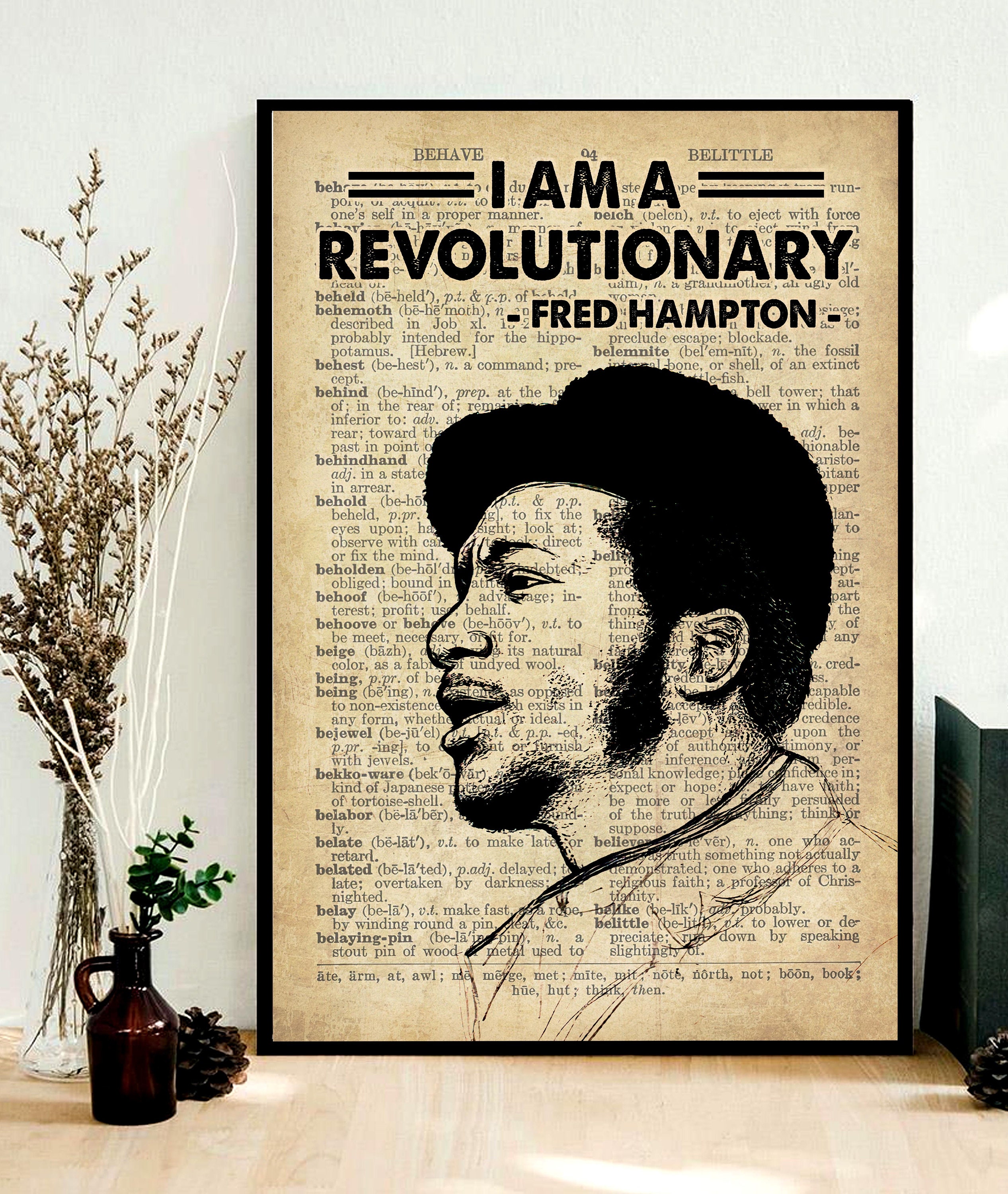 Fred Hampton I Am A Revolutionary Poster Fred Hampton Vintage | Etsy