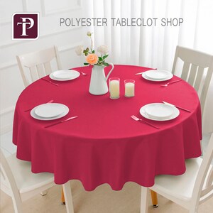 Home Decoration Elegant Round Linen Tablecloth for Coffee Tables and ...