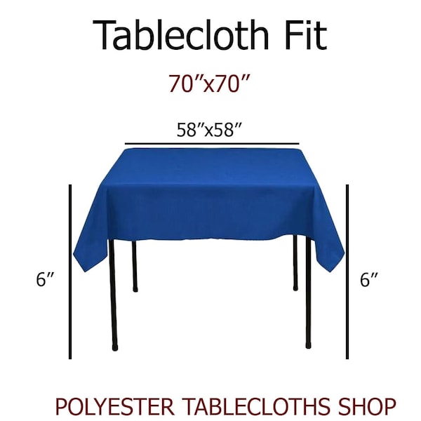 70x70 Square Tablecloths - Etsy