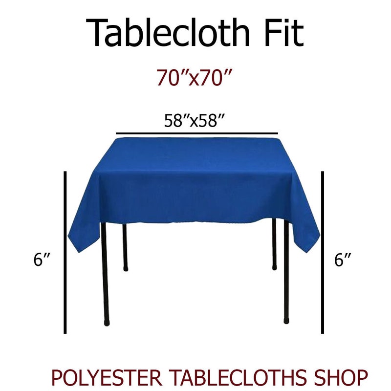 70x70 Square Tablecloths - Etsy