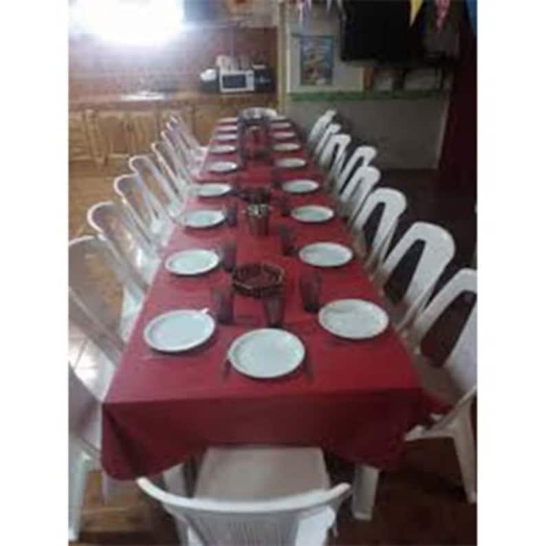60x180 Rectangular Tablecloths for School Tables 14-foot School Table ...