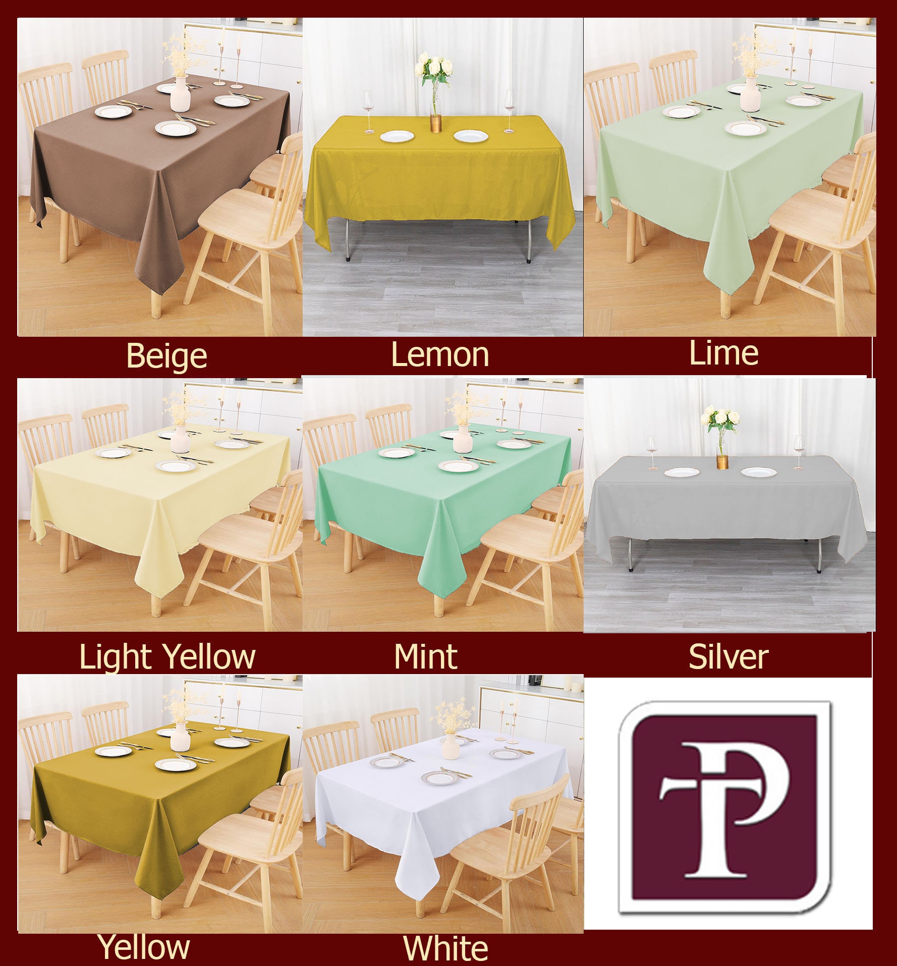 60x180 Rectangular Tablecloths for School Tables 14-foot School Table ...
