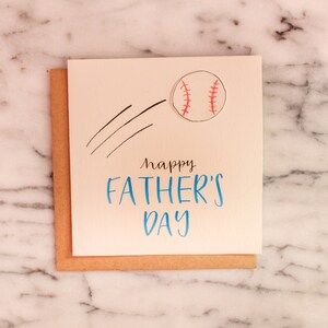Custom Watercolor Hand Lettered Father's Day Card Sports Themed (soccer ...