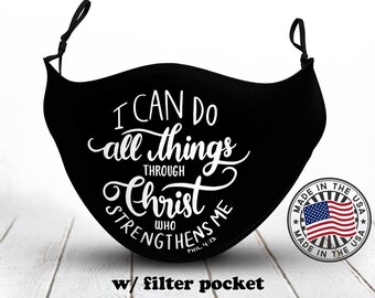 Christian Face Mask | Etsy
