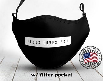 Jesus Face Mask | Etsy