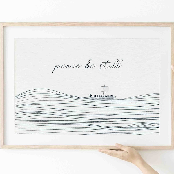 Peace Be Still Art - Etsy