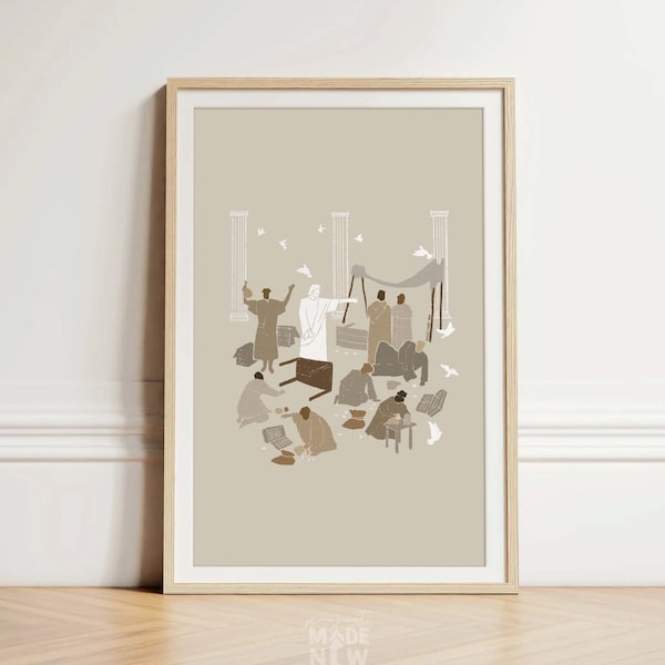 Jesus Flipping Table - Etsy