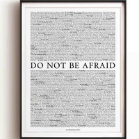 Bible Verse Poster: Do Not Be Afraid, Only Believe - Etsy