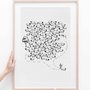 Jesus Left the 99 Sheep DIGITAL DOWNLOAD, Watercolor Bible Art, Jesus ...