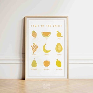 Fruit of the Spirit DIGITAL DOWNLOAD, Love Joy Peace, Christian Bible ...