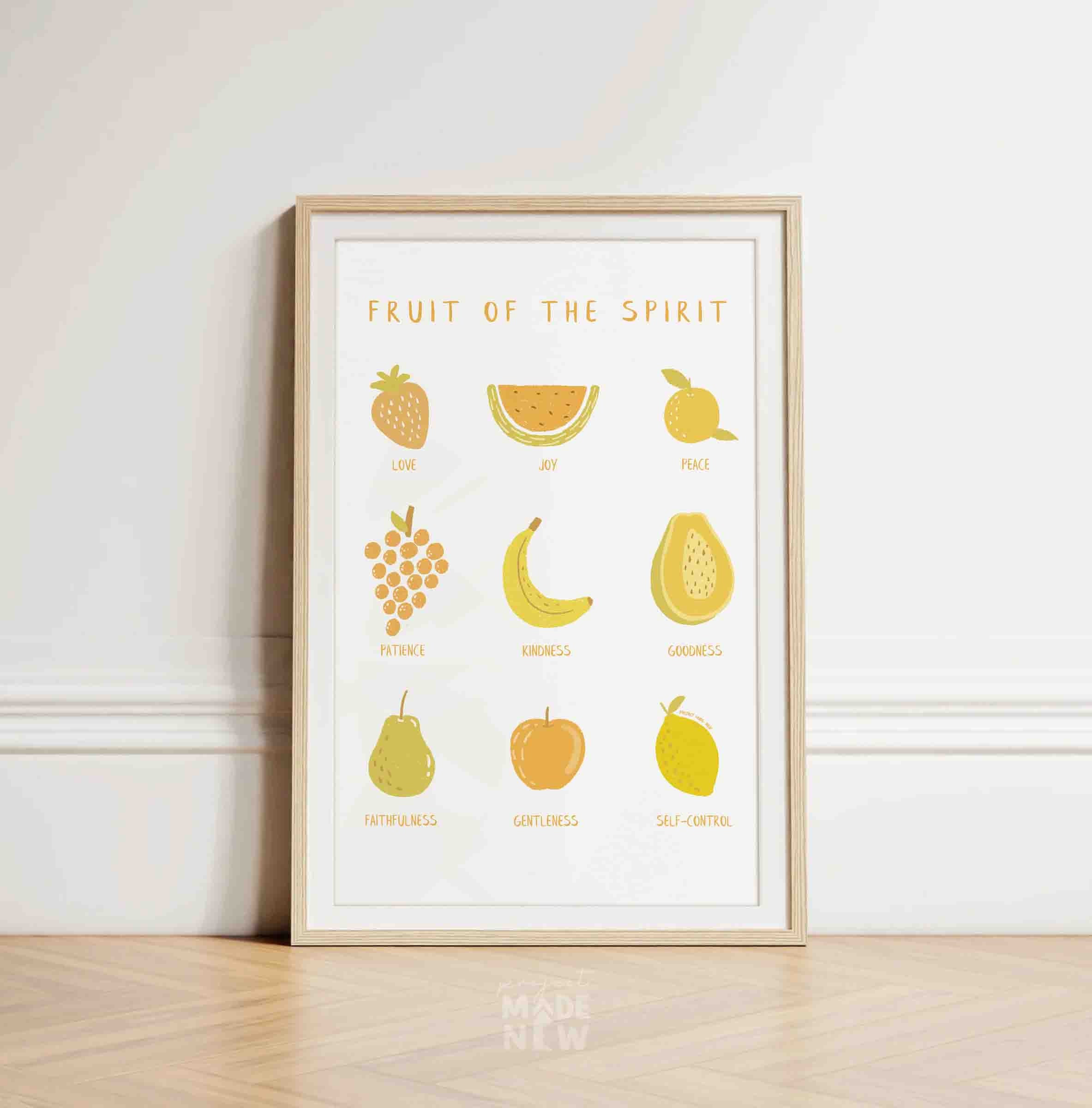 Fruit of the Spirit DIGITAL DOWNLOAD, Love Joy Peace, Christian Bible ...