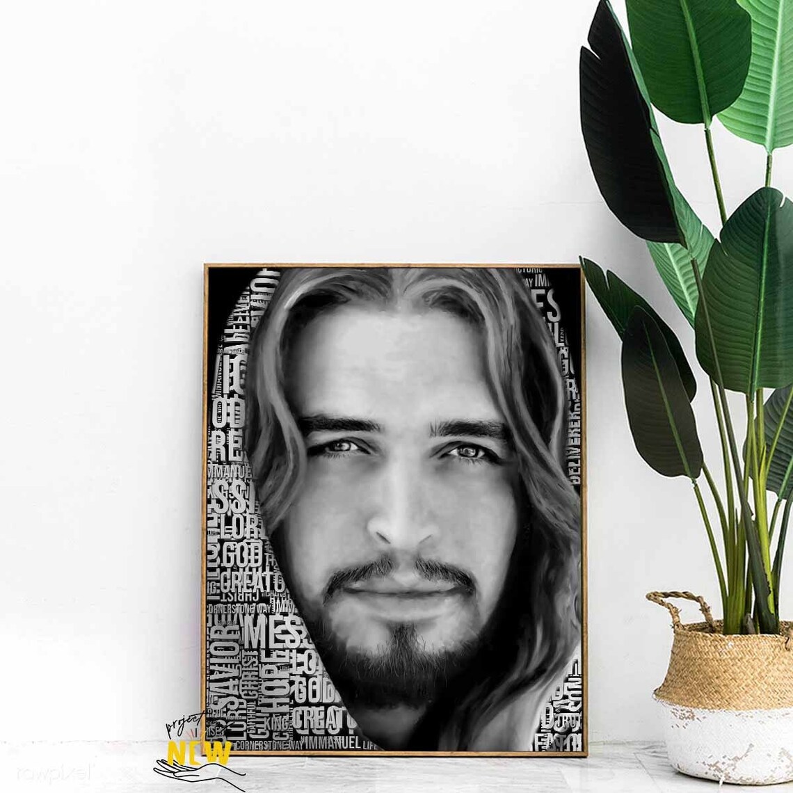 Jesus Christ Portrait Print Jesus Painting Jesus Portrait | Etsy