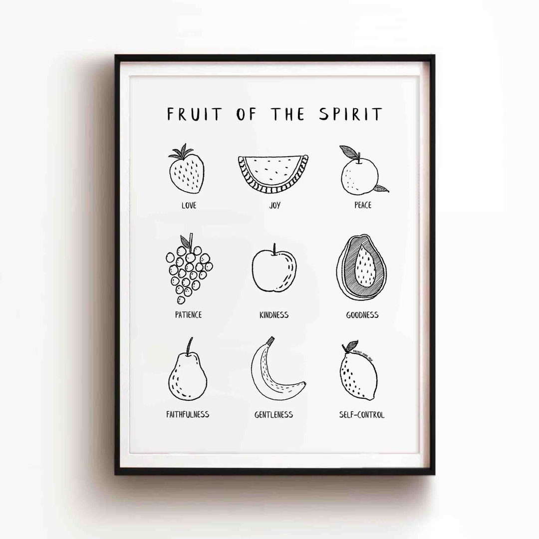 Fruit of the Spirit DIGITAL DOWNLOAD, Love Joy Peace, Christian ...