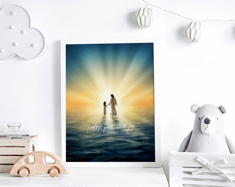 Christian DIGITAL DOWNLOAD PRINTABLE Jesus Horizon Painting - Etsy