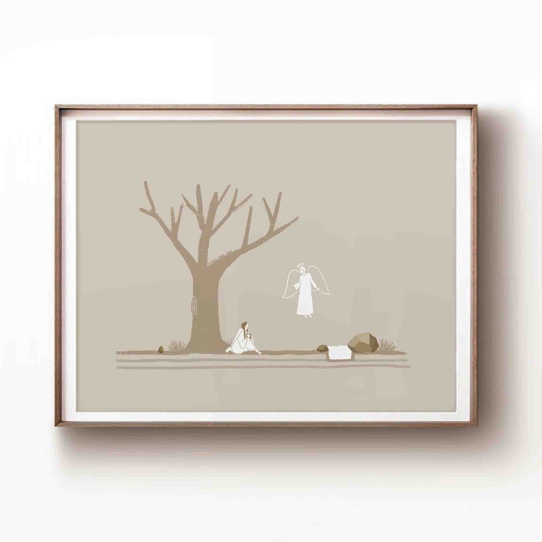 Hagar, Ishmael and the Angel DIGITAL DOWNLOAD, Genesis Print, Bible ...