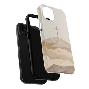 Cross Christian Tough Phone Case, Faith Hope Love, Hard iPhone 17 Case ...