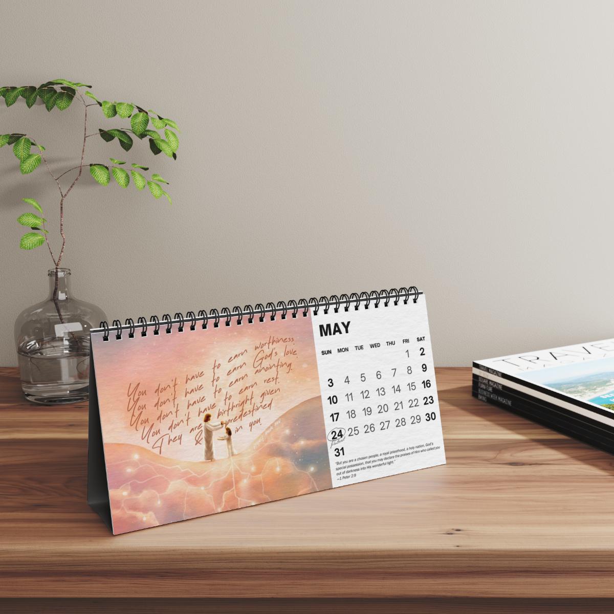 Christian 2026 Calendar Desk, LIMITED EDITION, Christian Artworks Jesus ...