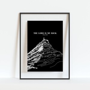 The LORD is My Rock DIGITAL DOWNLOAD, Set of 3 Psalm 18:2 Christian ...