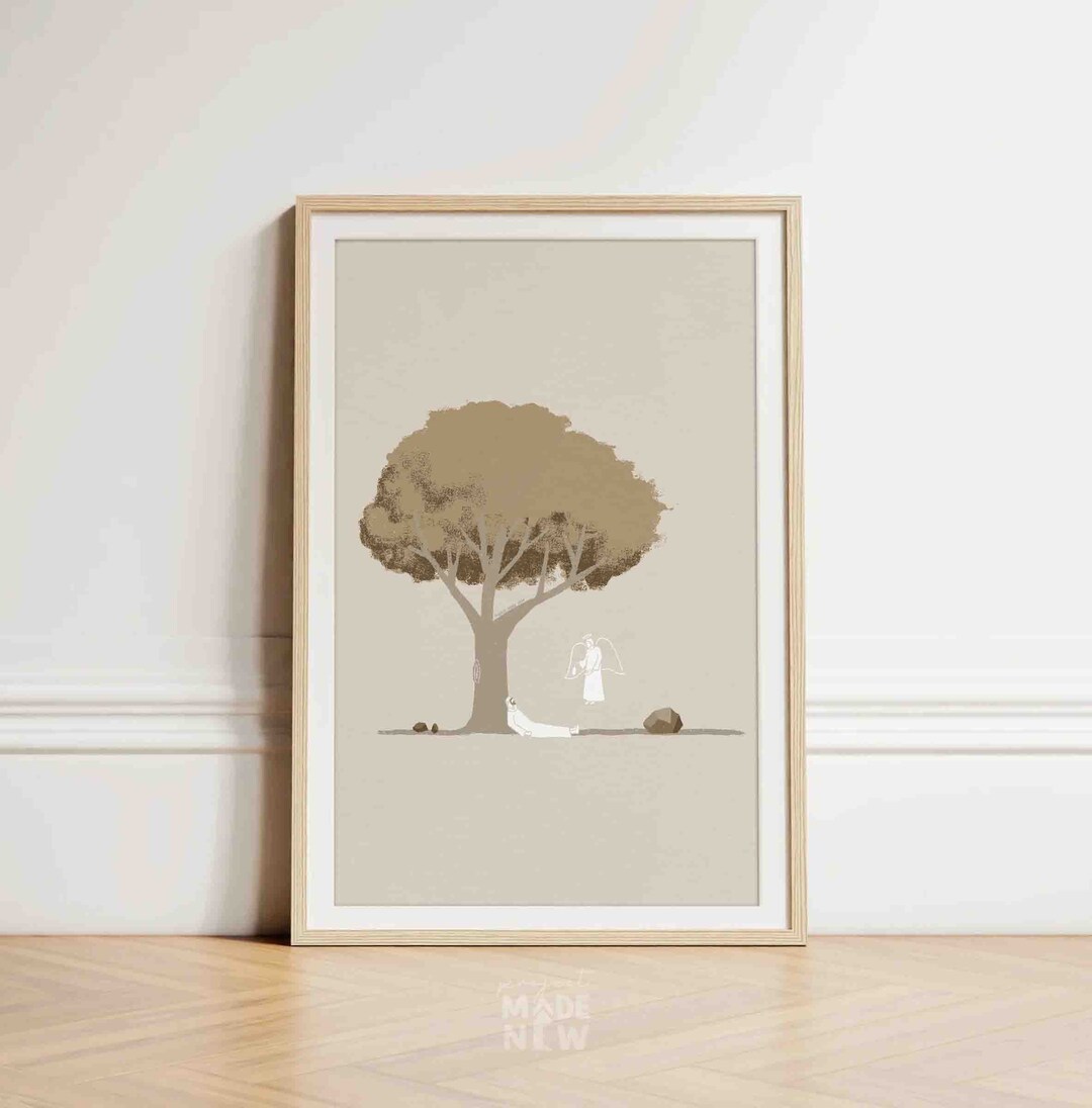 Elijah Under the Juniper Tree DIGITAL DOWNLOAD, Bible Sketches ...